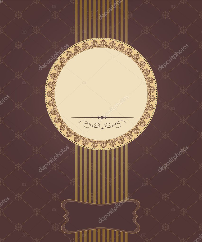Template frame design for card Stock Vector by ©tatashat 12849381
