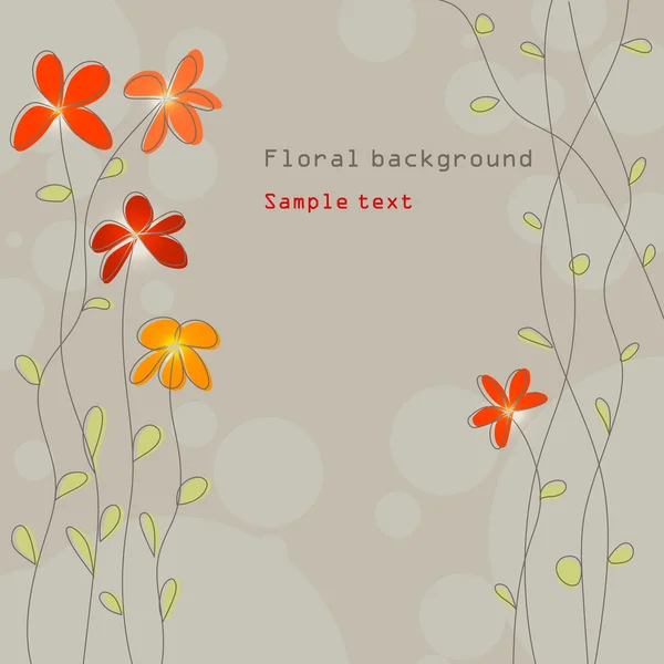 Simple floral background Vector Art Stock Images | Depositphotos