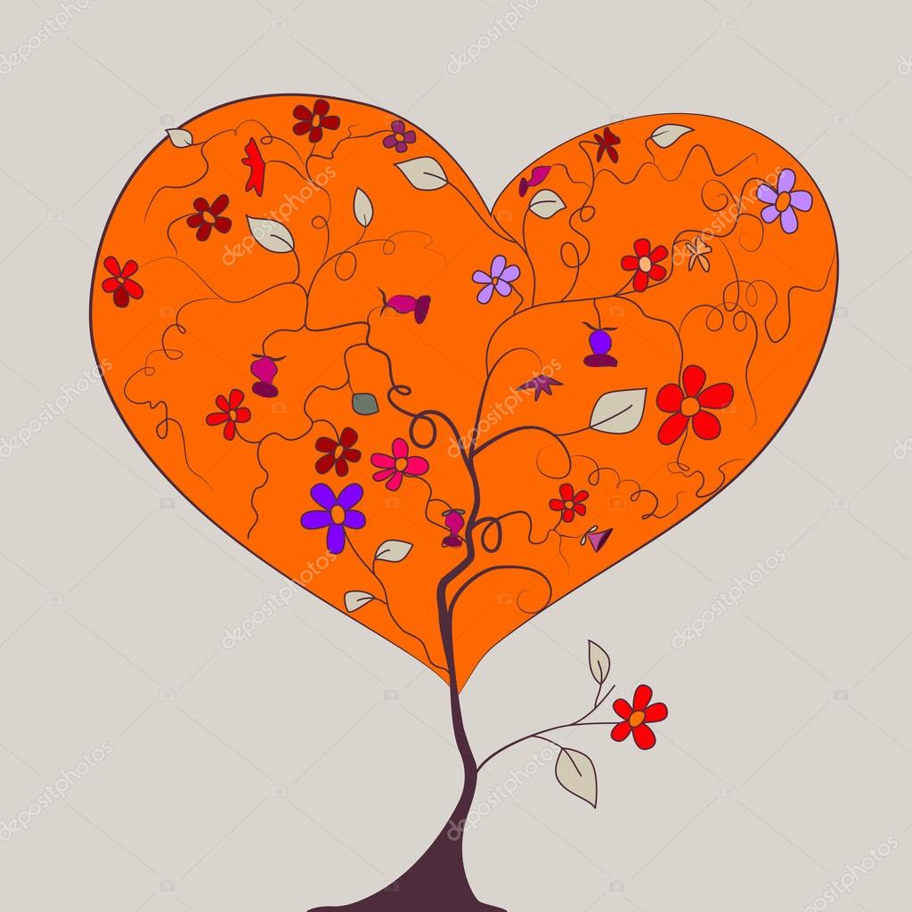 Heart shaped tree Stock Vector Image by ©lena_laska #19168335