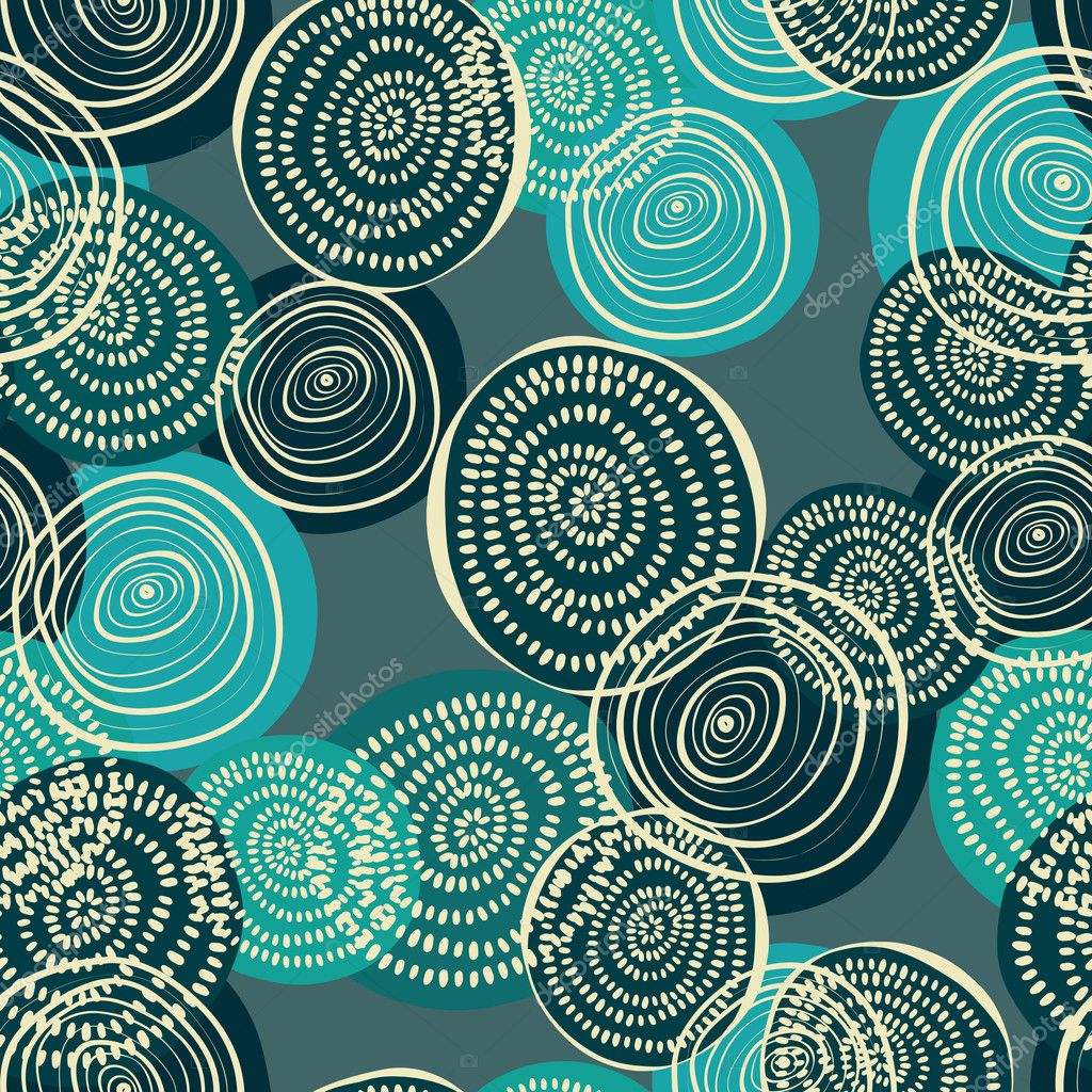 Seamless round shapes Stock Vector by ©lena_laska 40234307