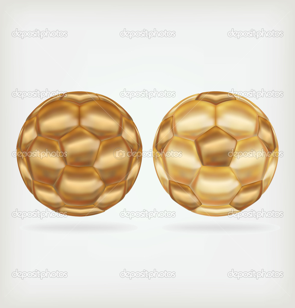 Gold soccer ball Stock Vector Image by ©Ruliz #13925748