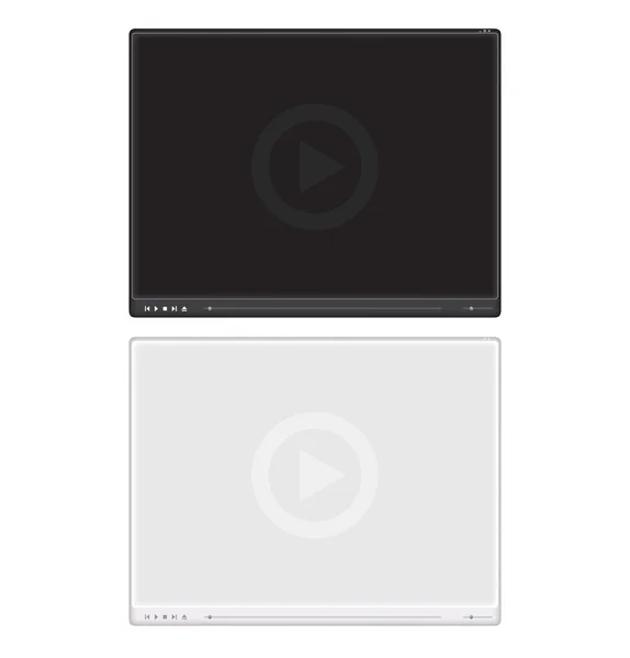 Interfaz reproductor multimedia imágenes de stock de arte vectorial ...