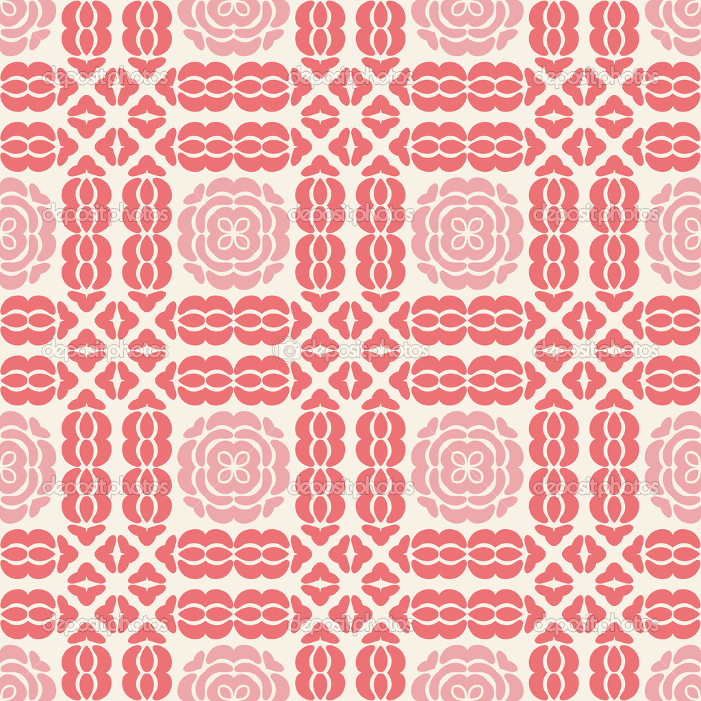 Red wallpaper pattern — Stock Vector © Ruliz #15432831