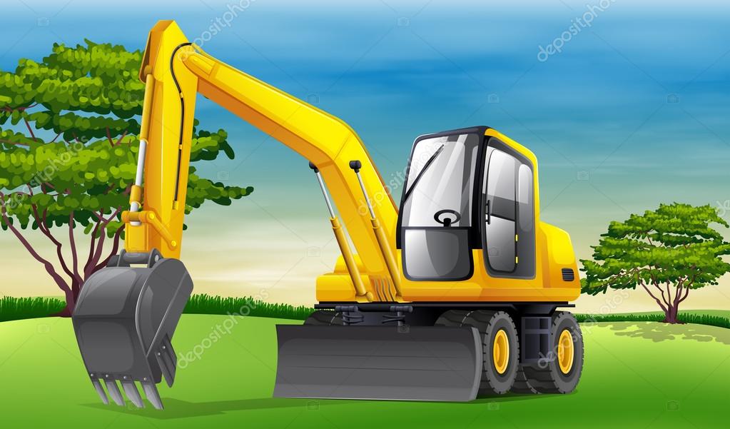 Excavadora Vector de stock por ©blueringmedia 32777333