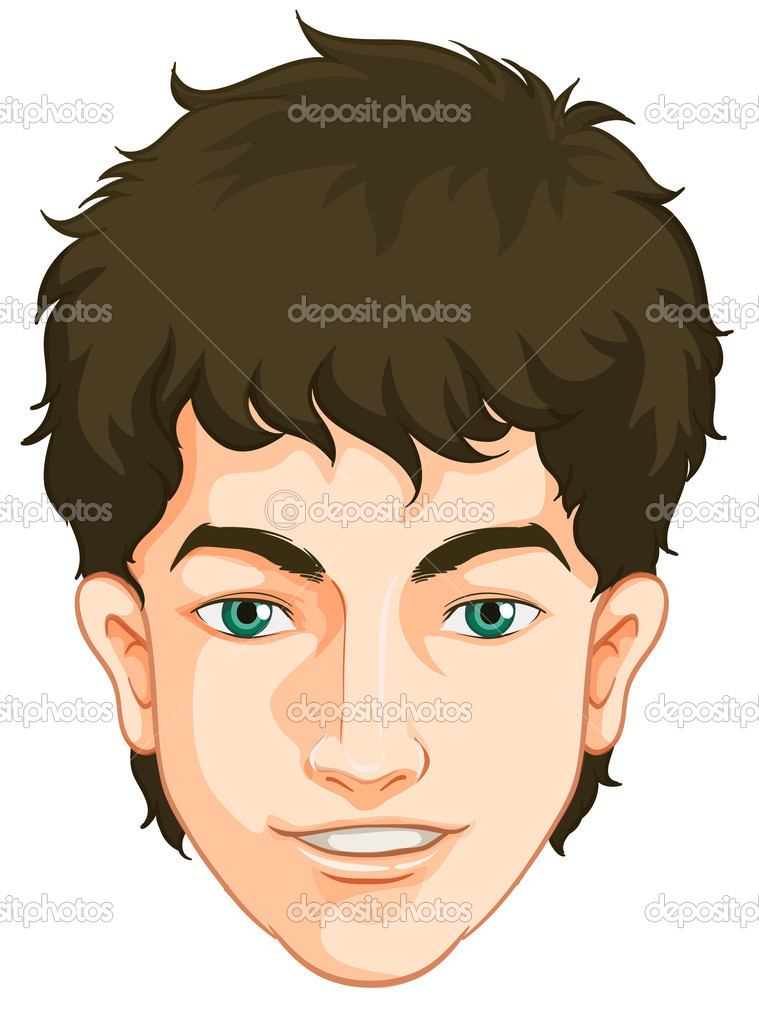 rostro de un hombre — Vector de stock © blueringmedia #36146881