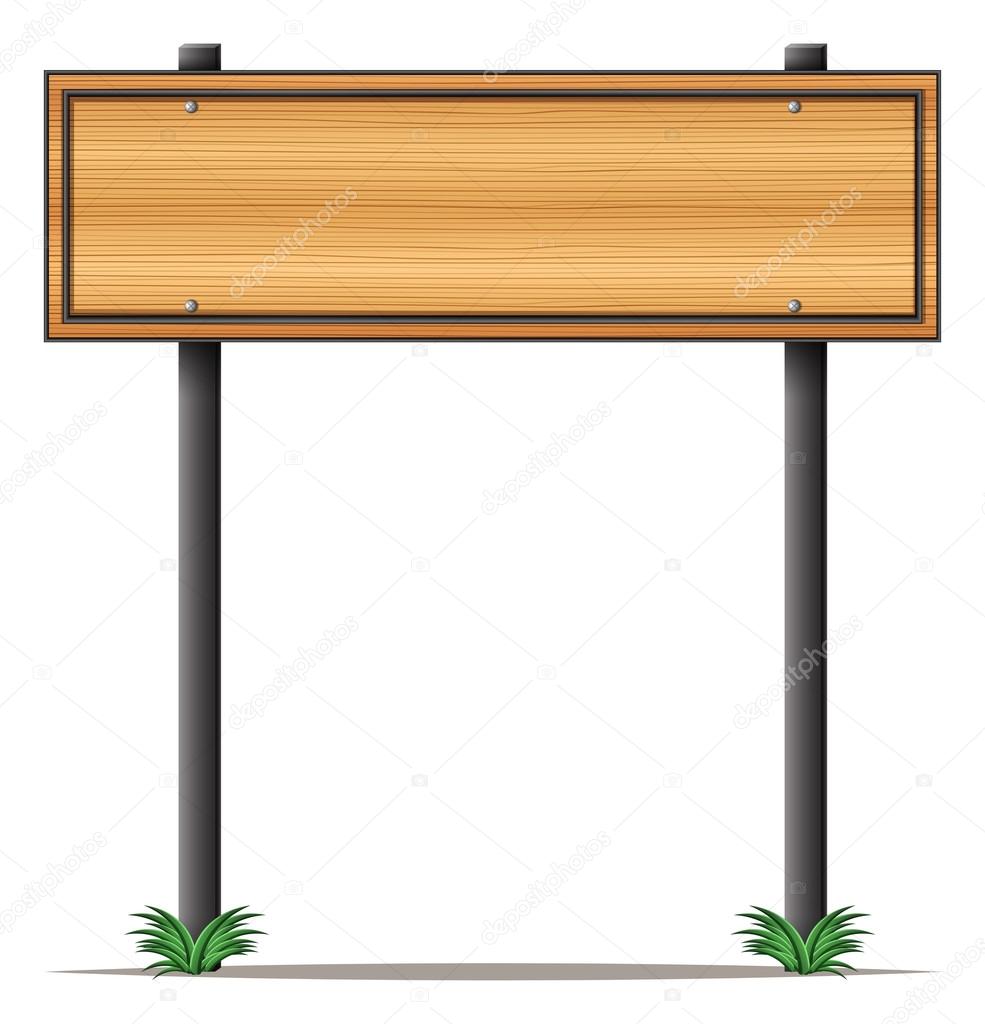 A rectangular wooden signboard Stock Vector Image by ©blueringmedia ...