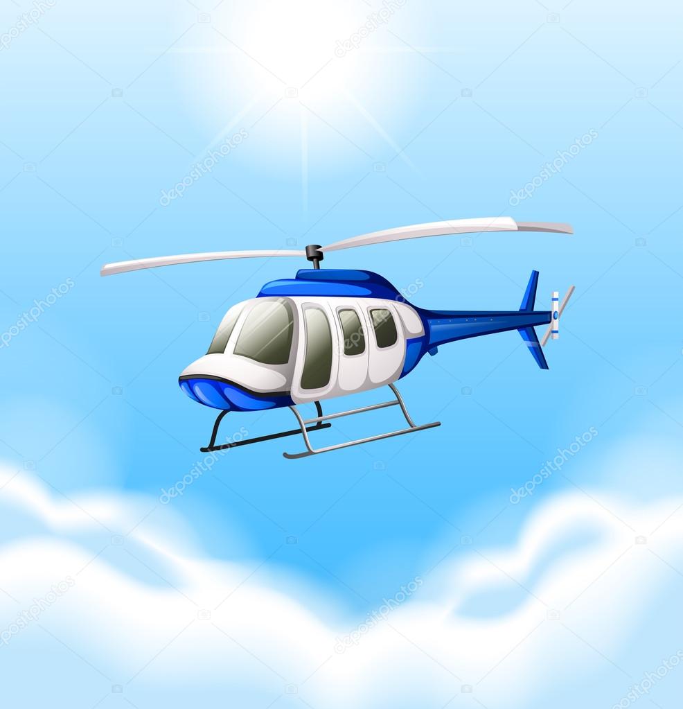 A chopper flying Stock Vector Image by ©blueringmedia #39031867