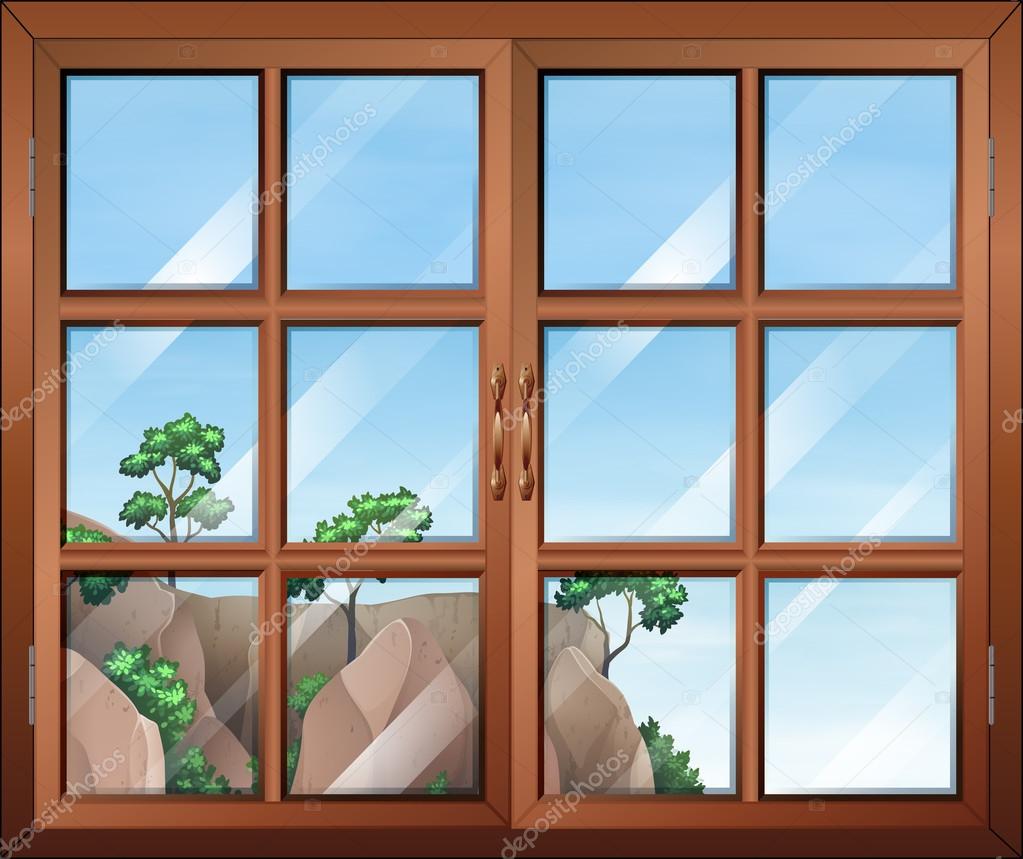 A closed clear window Stock Vector Image by ©blueringmedia #41723255