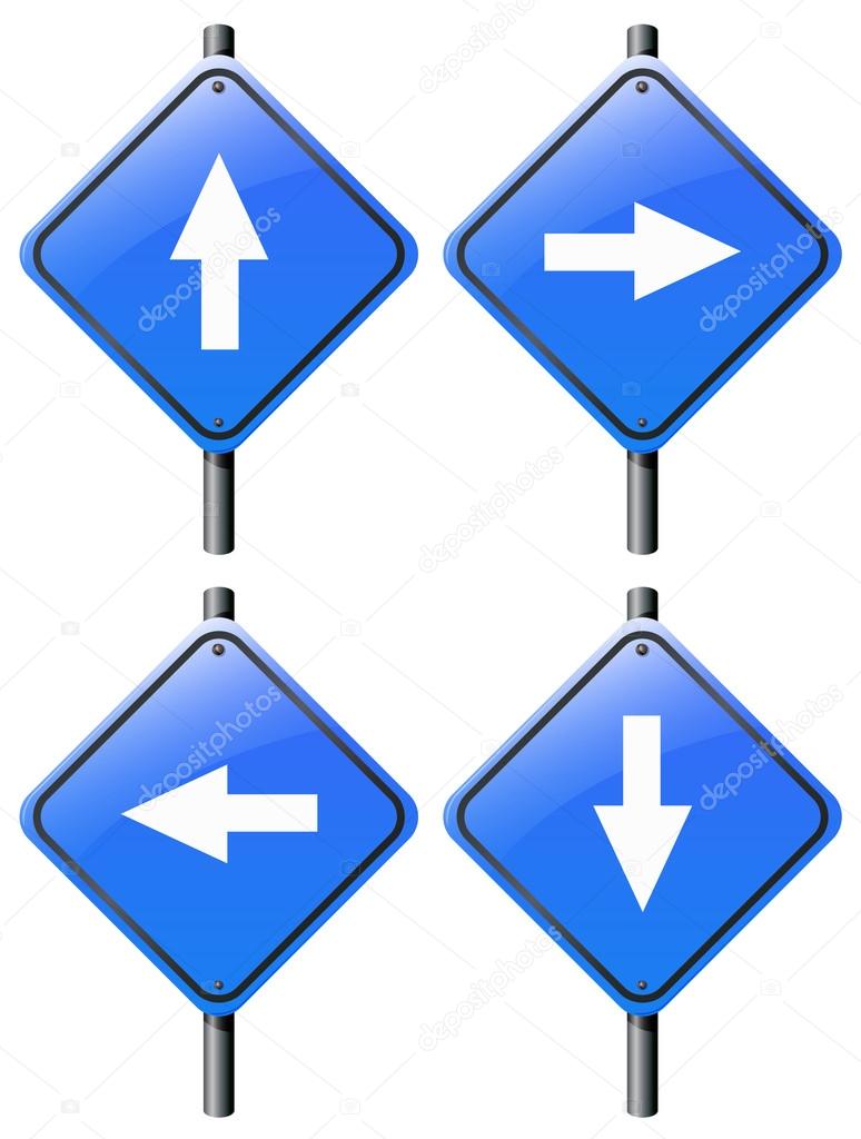 Four arrow signs Stock Vector Image by ©blueringmedia #42229369