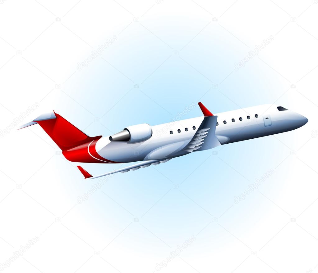 An aircraft flying Stock Vector Image by ©blueringmedia #50269617