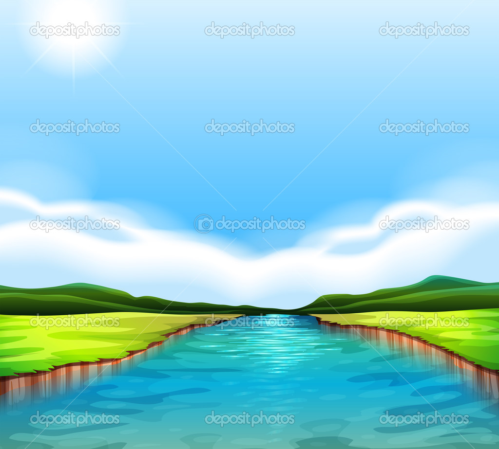 A flowing river Stock Vector Image by ©blueringmedia #50431661