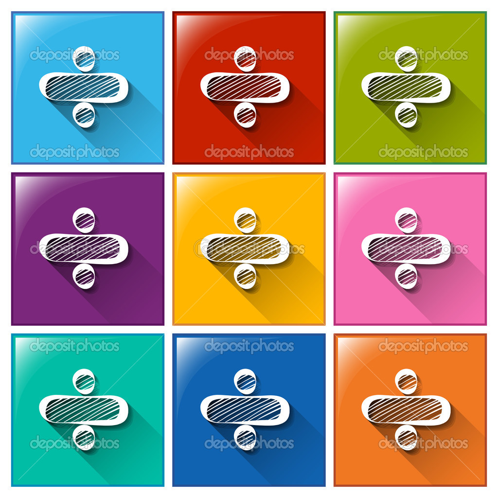 Division icons Stock Vector Image by ©blueringmedia #50967955