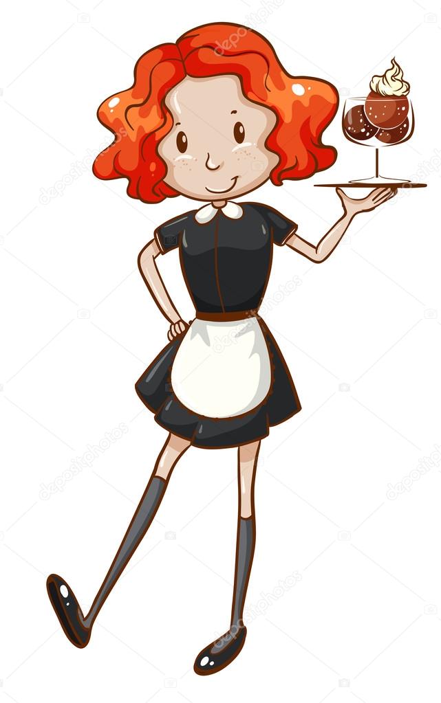 A simple waitress Stock Vector Image by ©blueringmedia #51264329