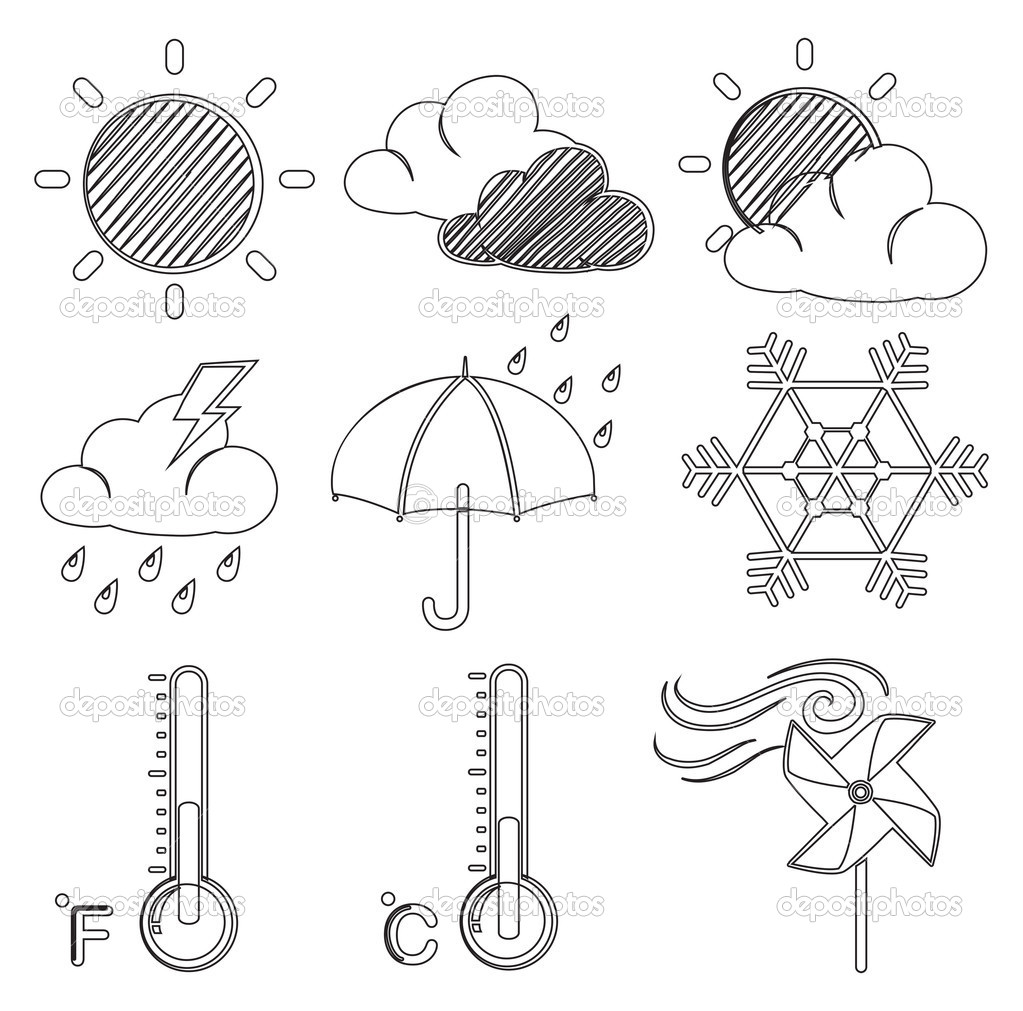 Different weather conditions — Stock Vector © blueringmedia #51264445 Different weather conditions — Stock Vector © blueringmedia #51264445