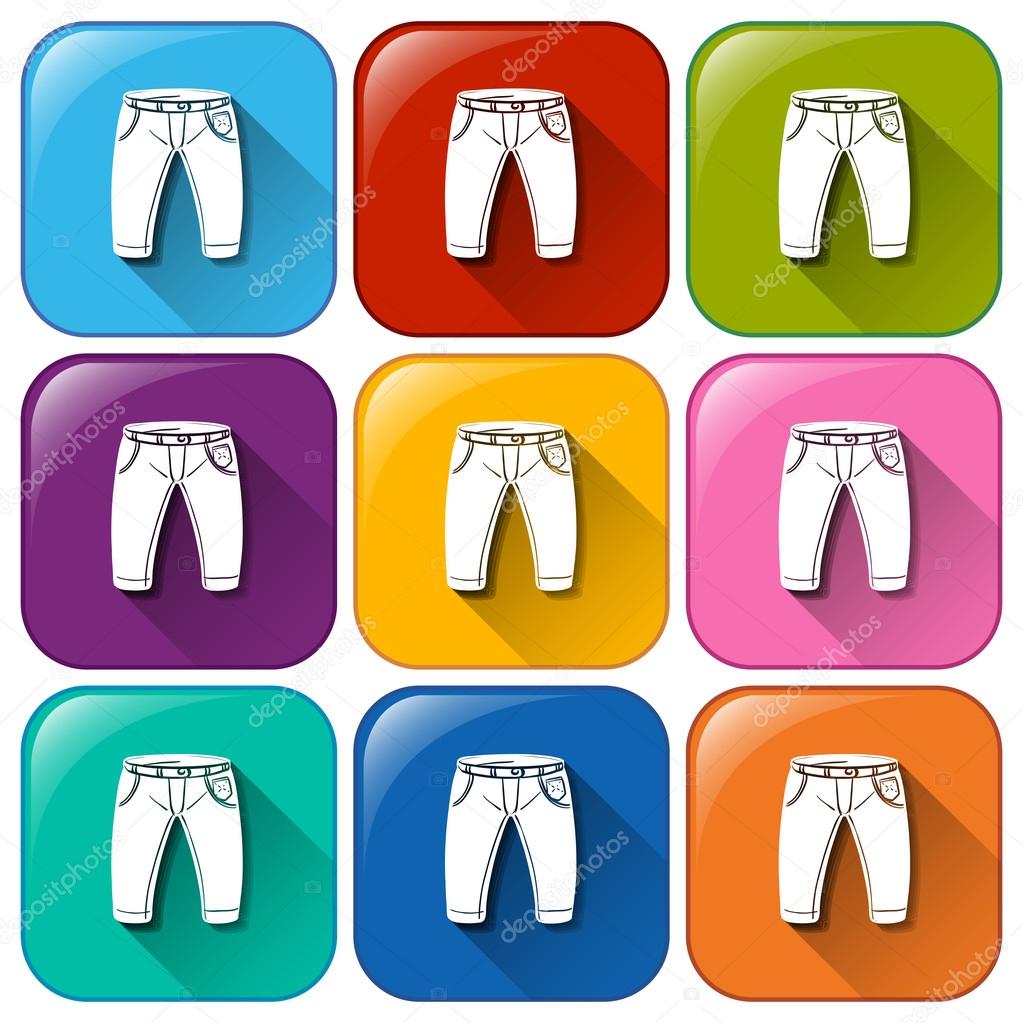 Pants icons Stock Vector Image by ©blueringmedia #51550901