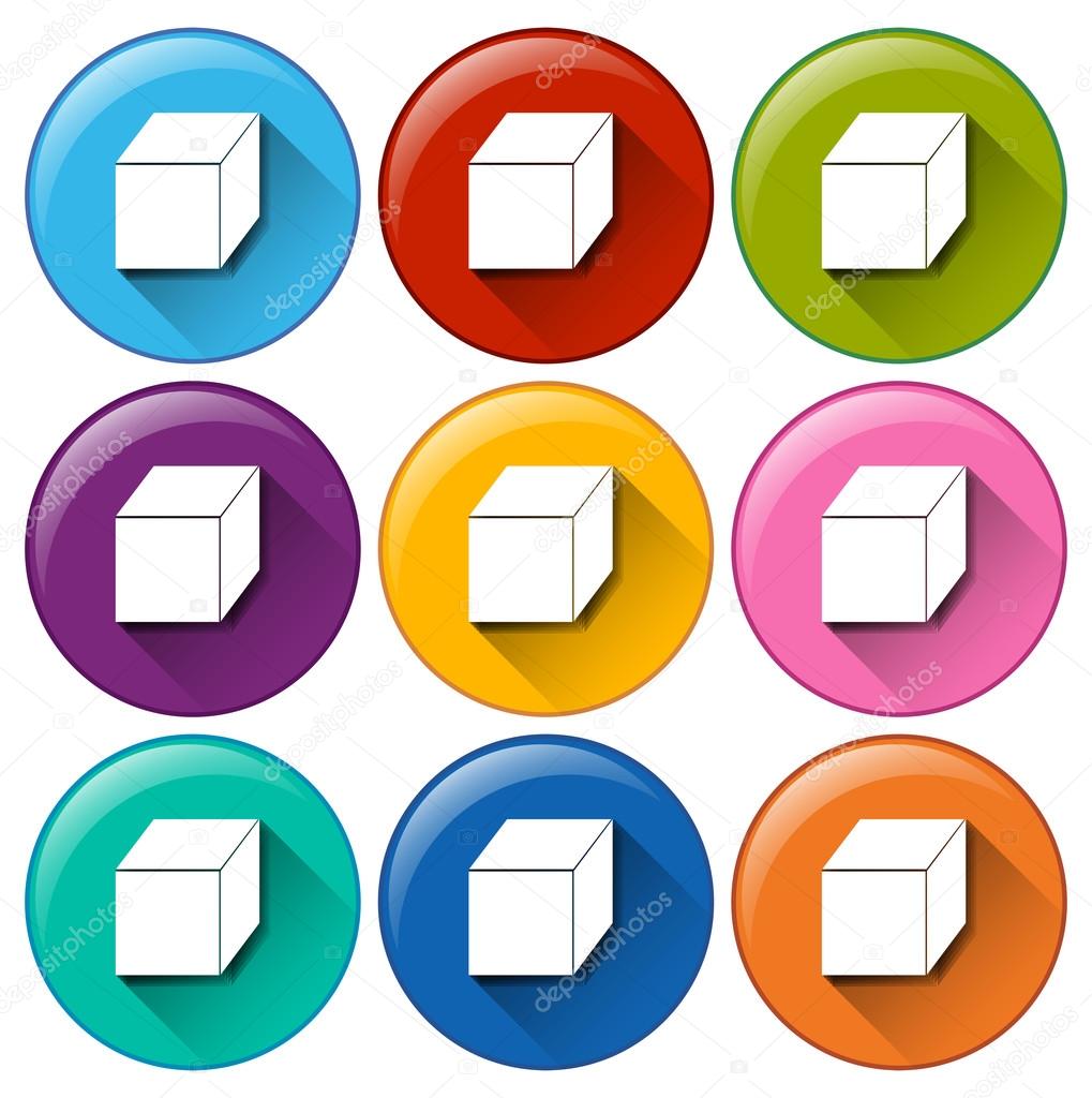 Iconos de cubo Vector de stock #51552653 de ©blueringmedia