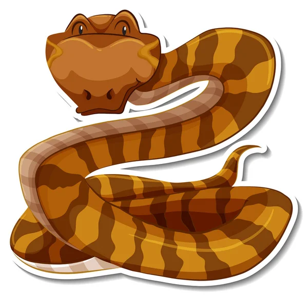 Yellow Snake Cartoon Character Isolated White Background Illustration ...