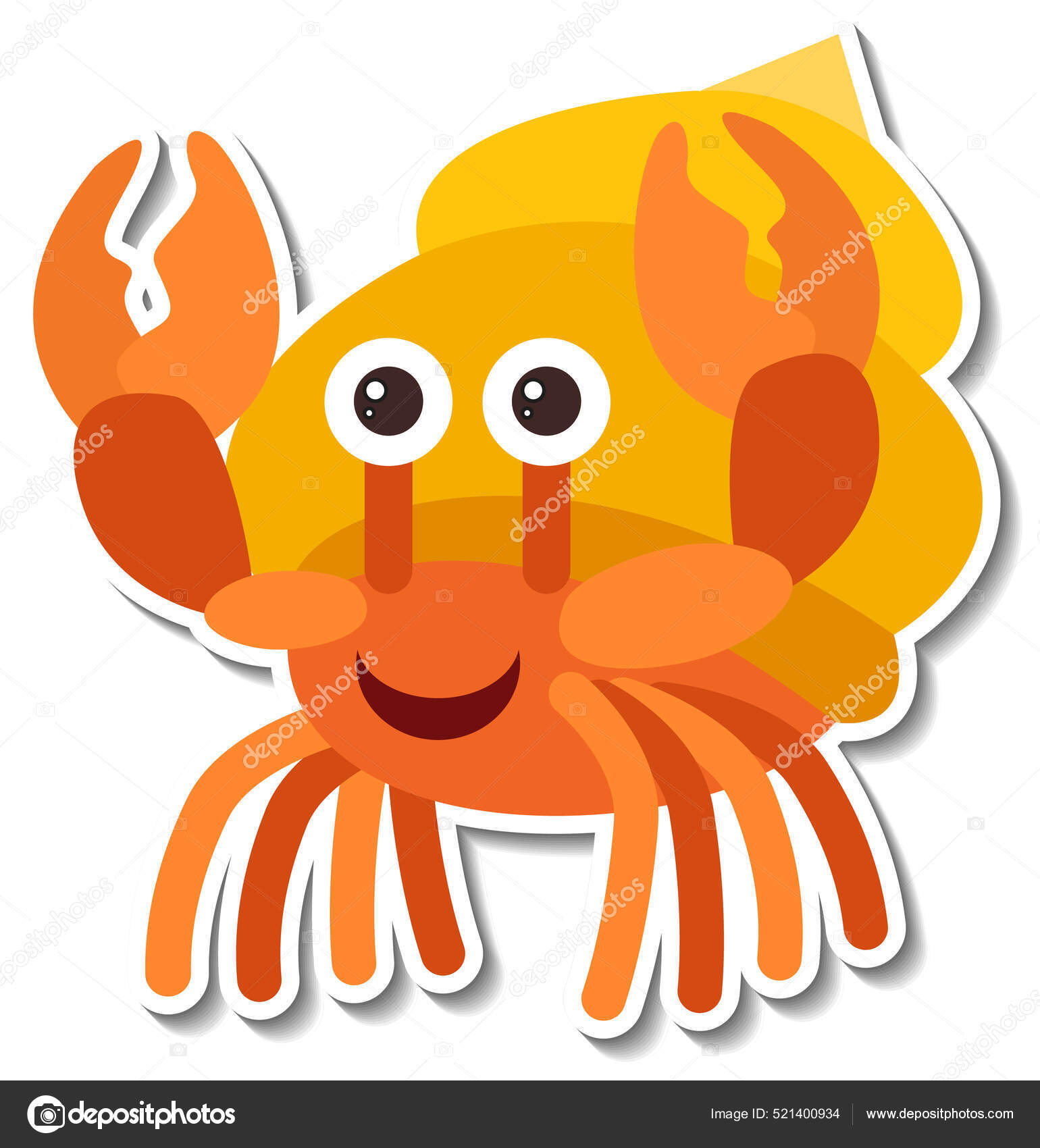 Crab And Sea Creature Clipart