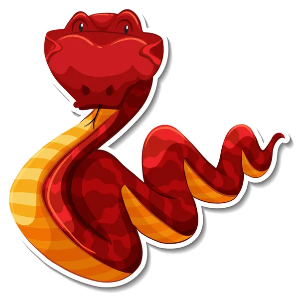 Yellow Snake Cartoon Character Isolated White Background Illustration ...