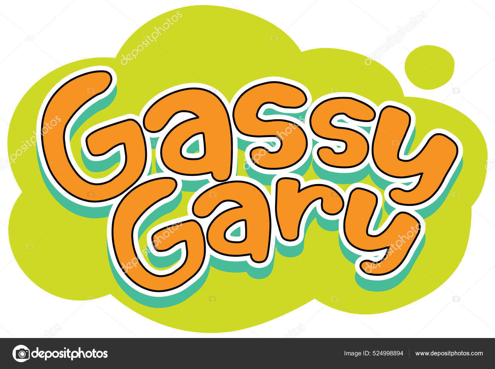 Gassy Gary Logo Text Design Illustration Stock Vector by ©blueringmedia ...