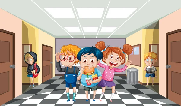 Kids school cartoon stockfoto, royaltyfrie Kids school cartoon bilder ...