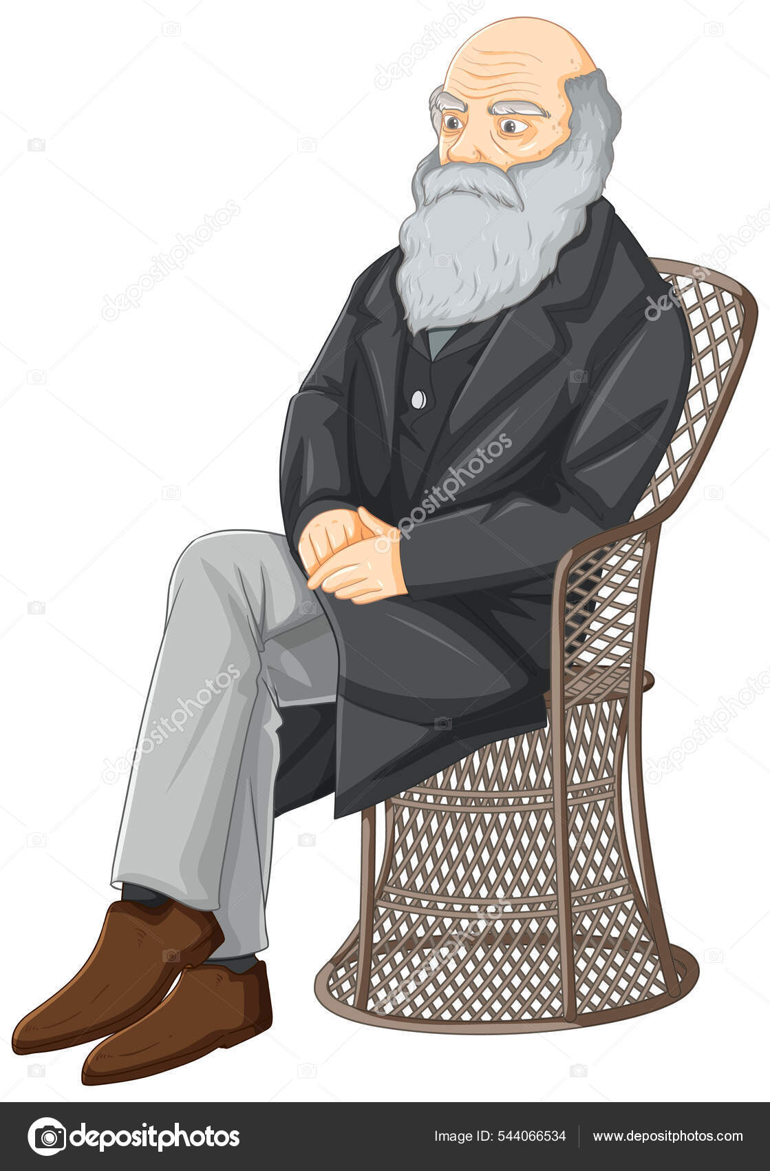 Charles Darwin Science Evolution Illustration Stock Illustration by ...
