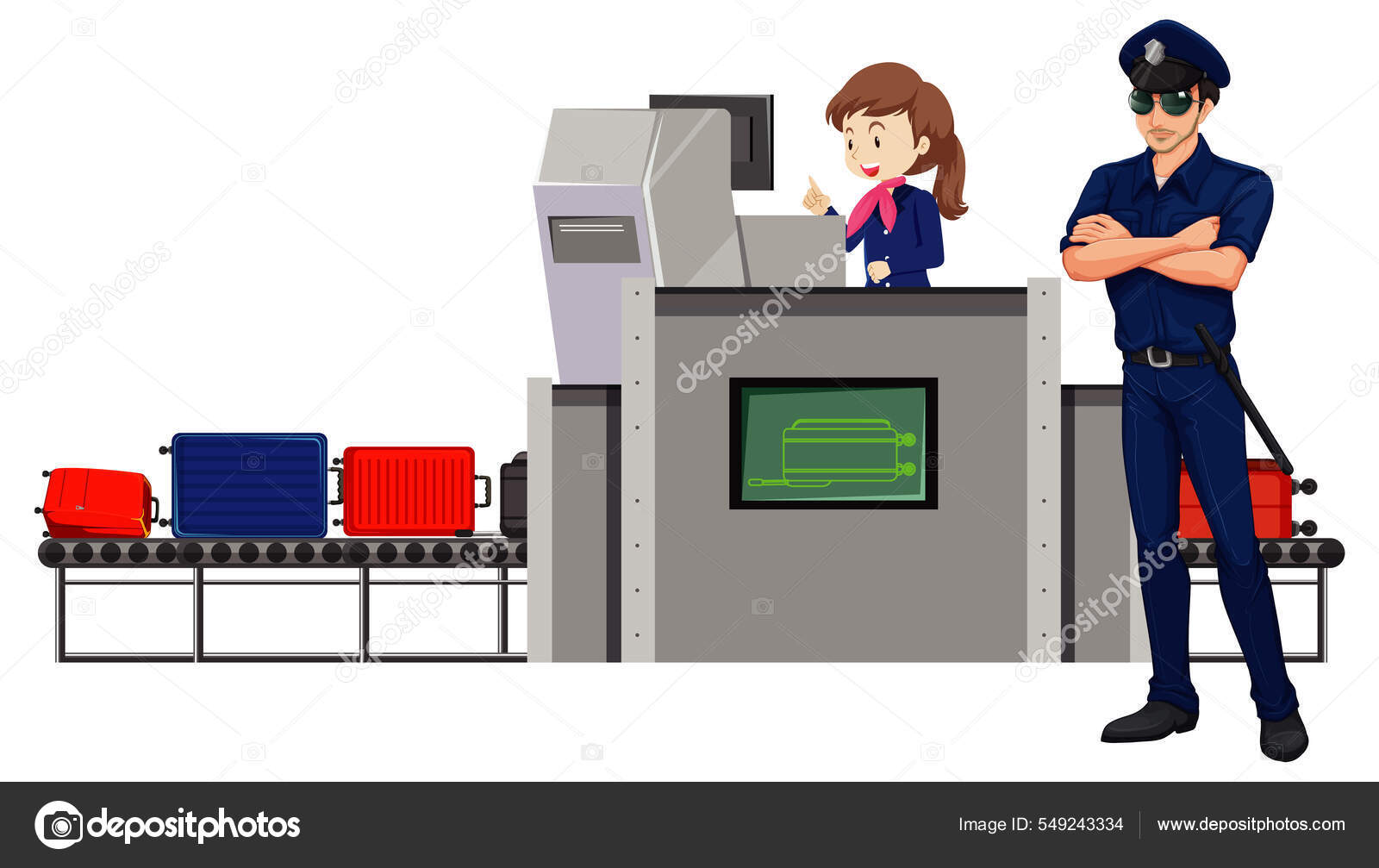 Airport Security Clip Art