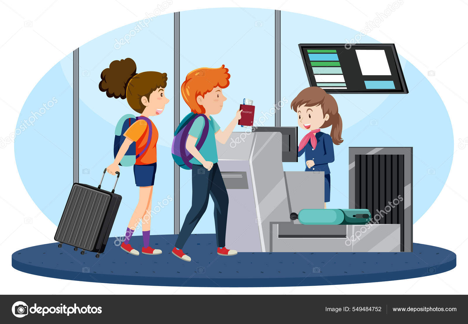 Airport Check In Counter Clipart