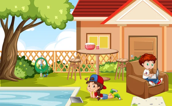 100,000 Cartoon backyard Vector Images | Depositphotos