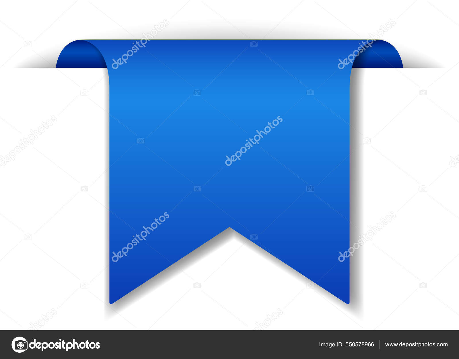 Diseño Baner Azul Sobre Fondo Blanco Ilustración Vector de stock ...