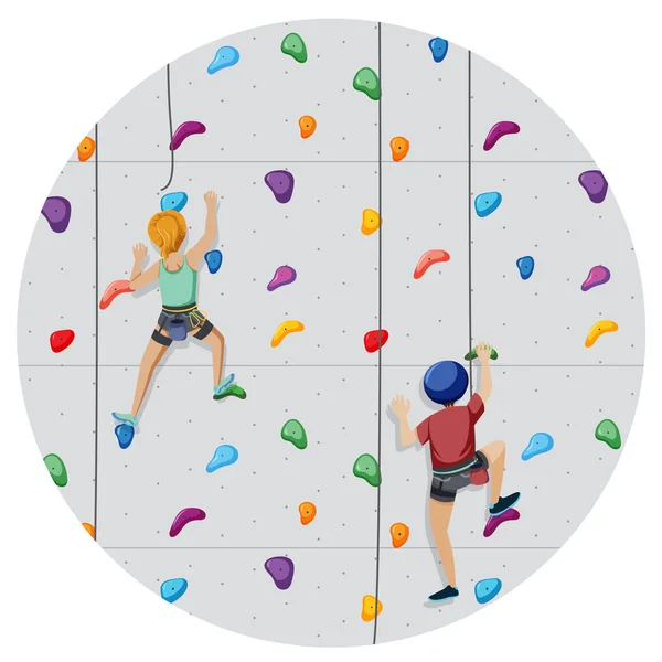 Indoor Rock Climbing Clip Art
