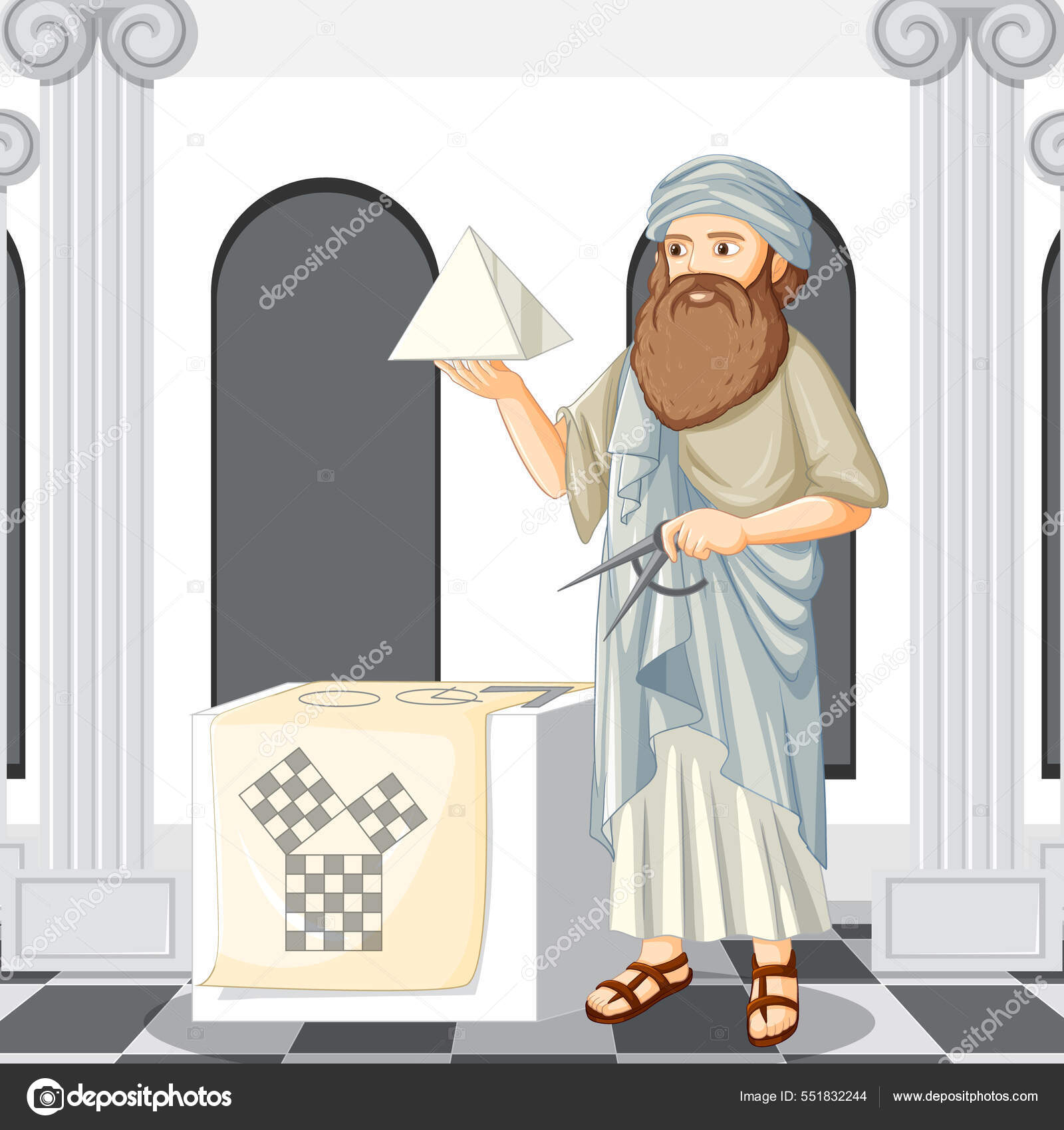 Pythagoras Caricature