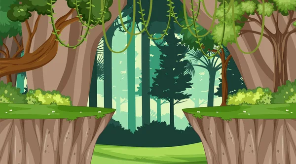 100,000 Cartoon woods background Vector Images | Depositphotos