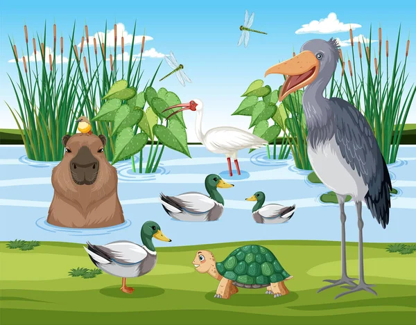 Pond Animals Clipart