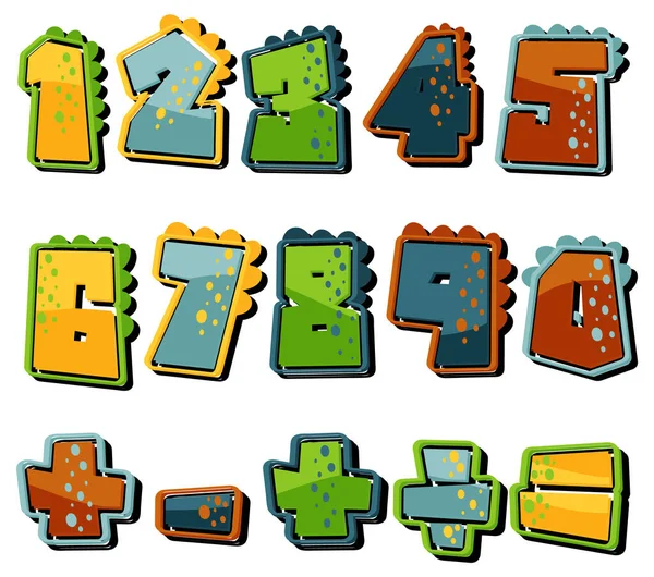 Counting Number Math Symbols Illustration Stock Vector by ...