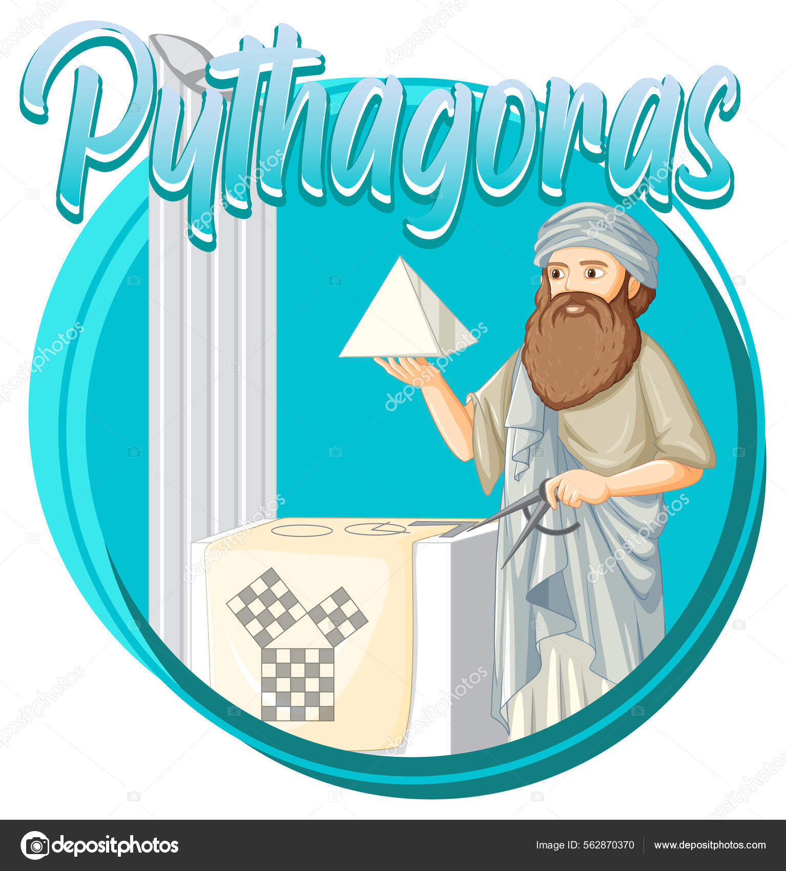 Pythagoras Caricature