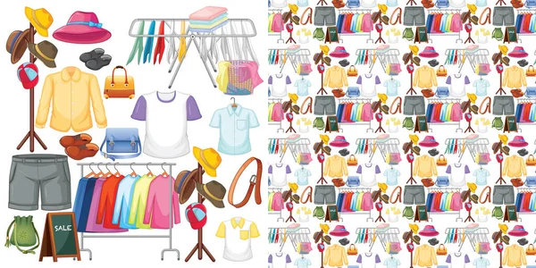 100,000 Clothing rack and bags Vector Images | Depositphotos