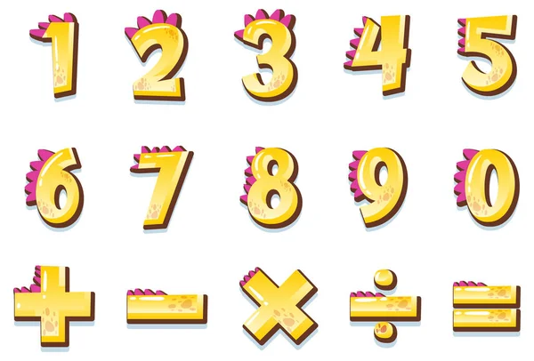 Counting Number Math Symbols Illustration Stock Vector by ...