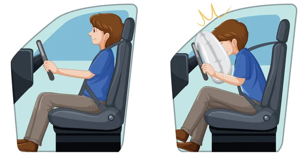 Airbag deploy Imágenes Vectoriales, Gráfico Vectorial de Airbag deploy ...