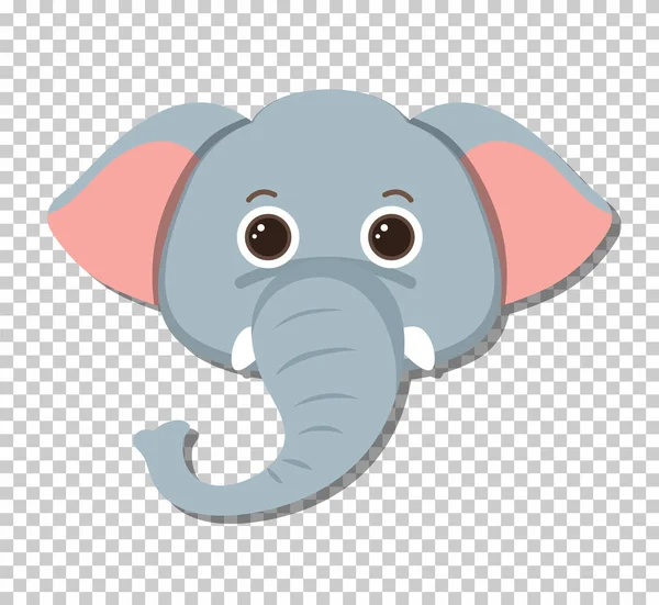 Elephant Face Cartoon