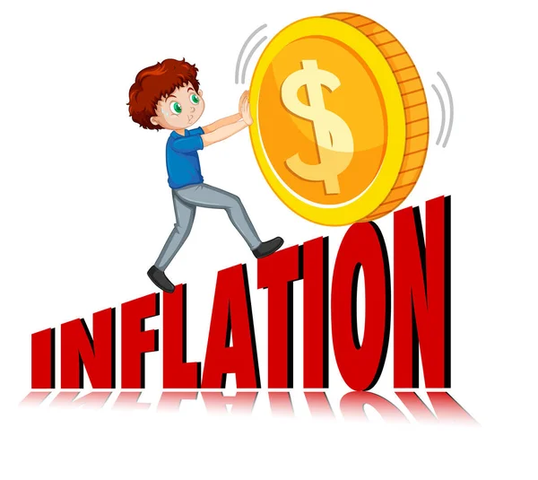 Inflation Green Font Logo Illustration Stock Vector by ©blueringmedia ...