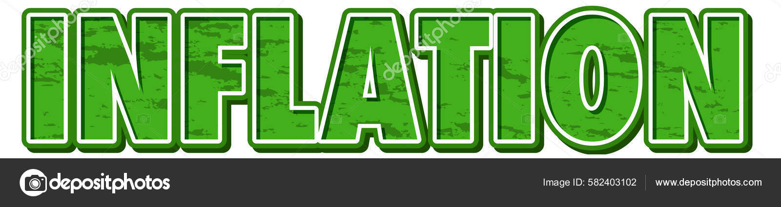 Inflation Green Font Logo Illustration Stock Vector by ©blueringmedia ...