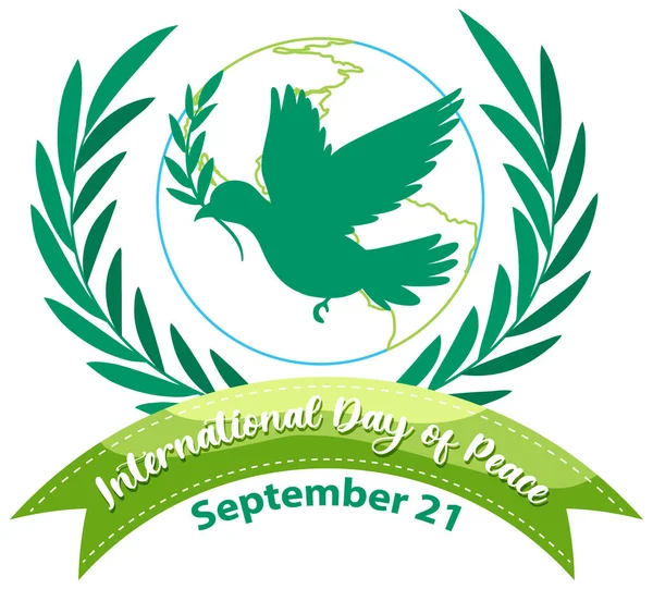 Ilustración Del Día Internacional Paz Banner Design Vector de stock ...