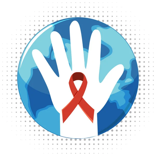 Red Ribbon Aids Hiv Symbol Illustration Stock Vector by ©blueringmedia ...
