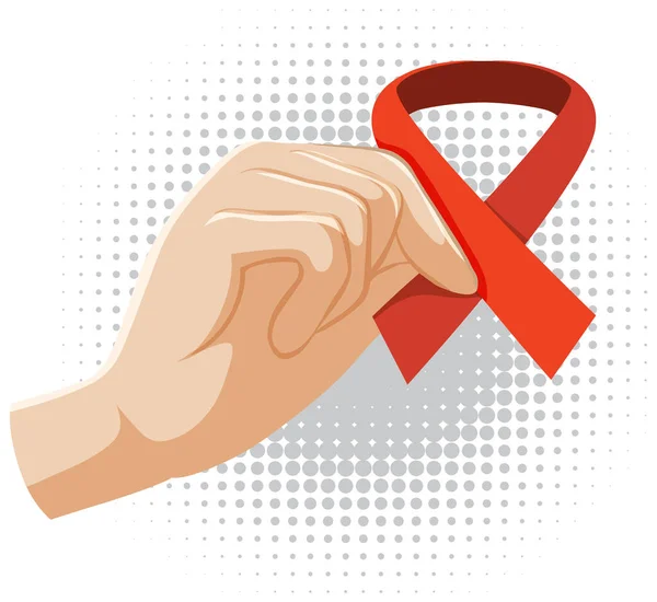 Red Ribbon Aids Hiv Symbol Illustration Stock Vector by ©blueringmedia ...