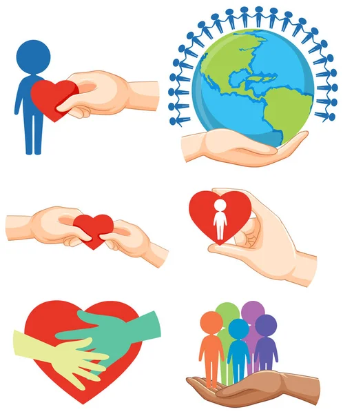 Humanitarismo imágenes de stock de arte vectorial | Depositphotos