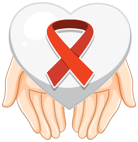 Red Ribbon Aids Hiv Symbol Illustration Stock Vector by ©blueringmedia ...