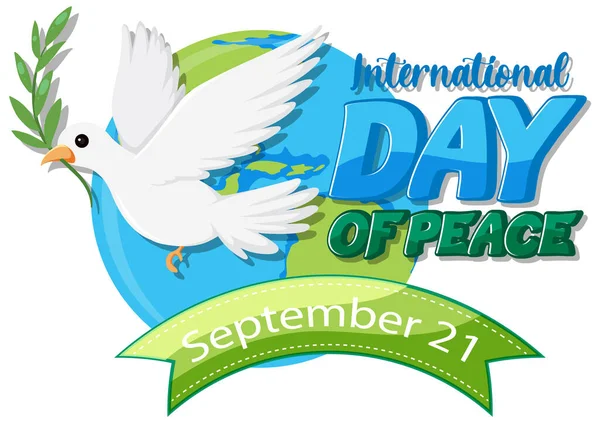Ilustración Del Día Internacional Paz Banner Design Vector de stock por ...