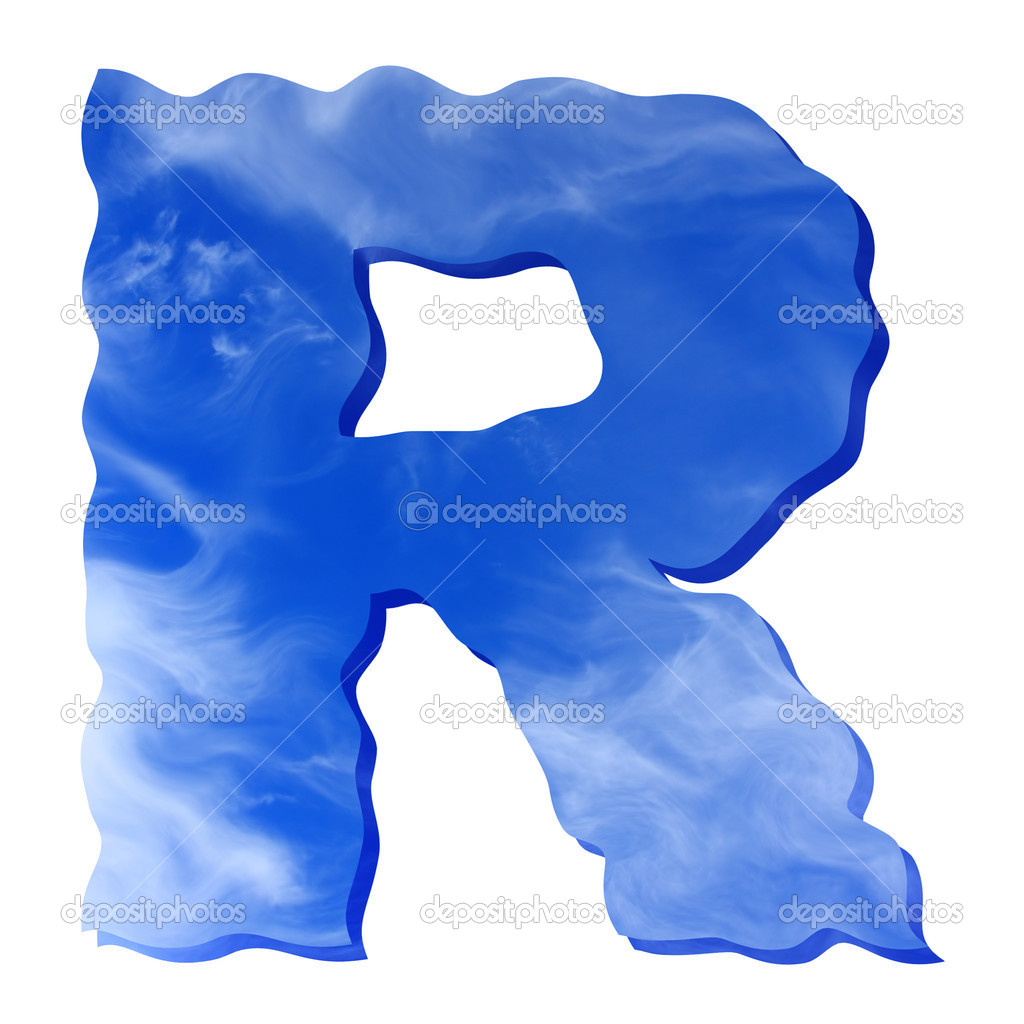 Cloud letter R — Stock Photo © vladvitek #33361521