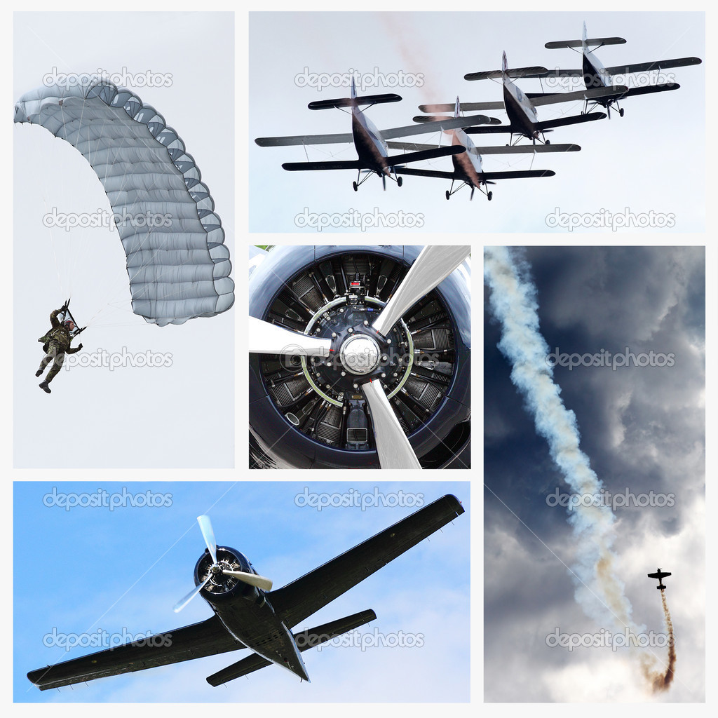Collage air force — Stock Photo © vladvitek #33450829